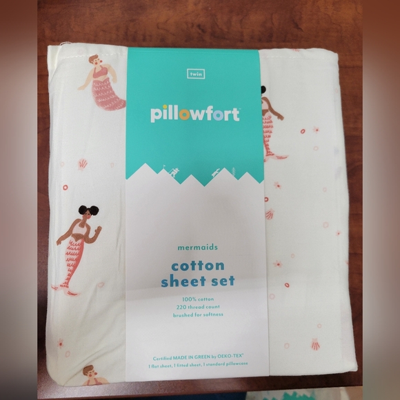 Pillowfort | Bedding | Pillowfort Mermaids Cotton Sheet Set Twin Nwt ...